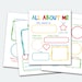 All About Me Book, Kids Time Capsule, Homeschool Printables, Instant ...