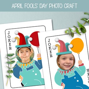 April Fools Day Prank, DIY Kids Photo Craft Kit, Instant Download ...