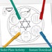 Seder Plate Activity for Kids Passover Colouring Pages DIY - Etsy
