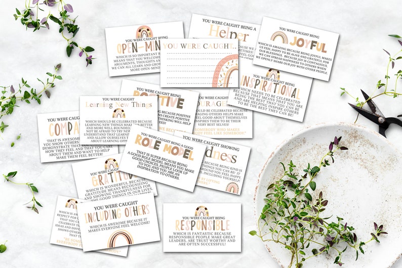 Printable Reward Cards You Were Caught Cards Good Behavior | Etsy Canada