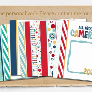 Printable All About Me Book, Instant Download, DIY Craft Kit for Kids ...