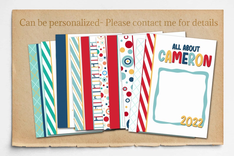 Printable All About Me Book Instant Download DIY Craft Kit - Etsy