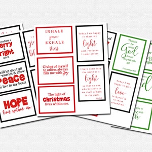 Christmas Affirmation Cards, Printable Scripture Cards, Bible Verse ...