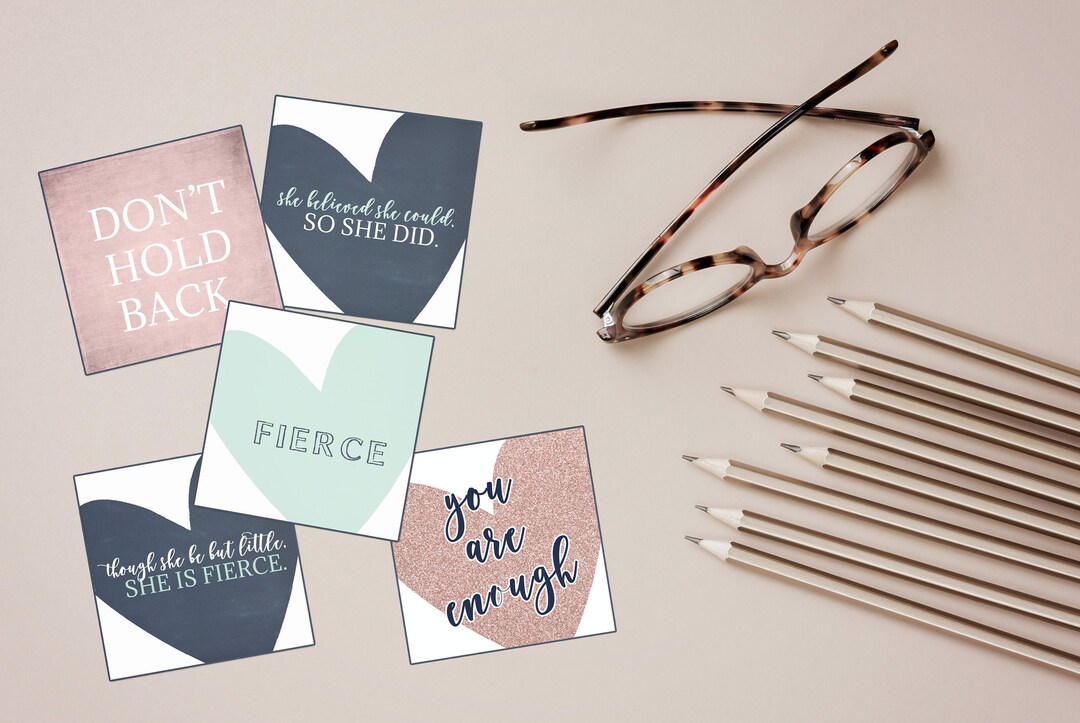 Printable Positive Affirmation Cards for Women, Motivational Quote Card ...