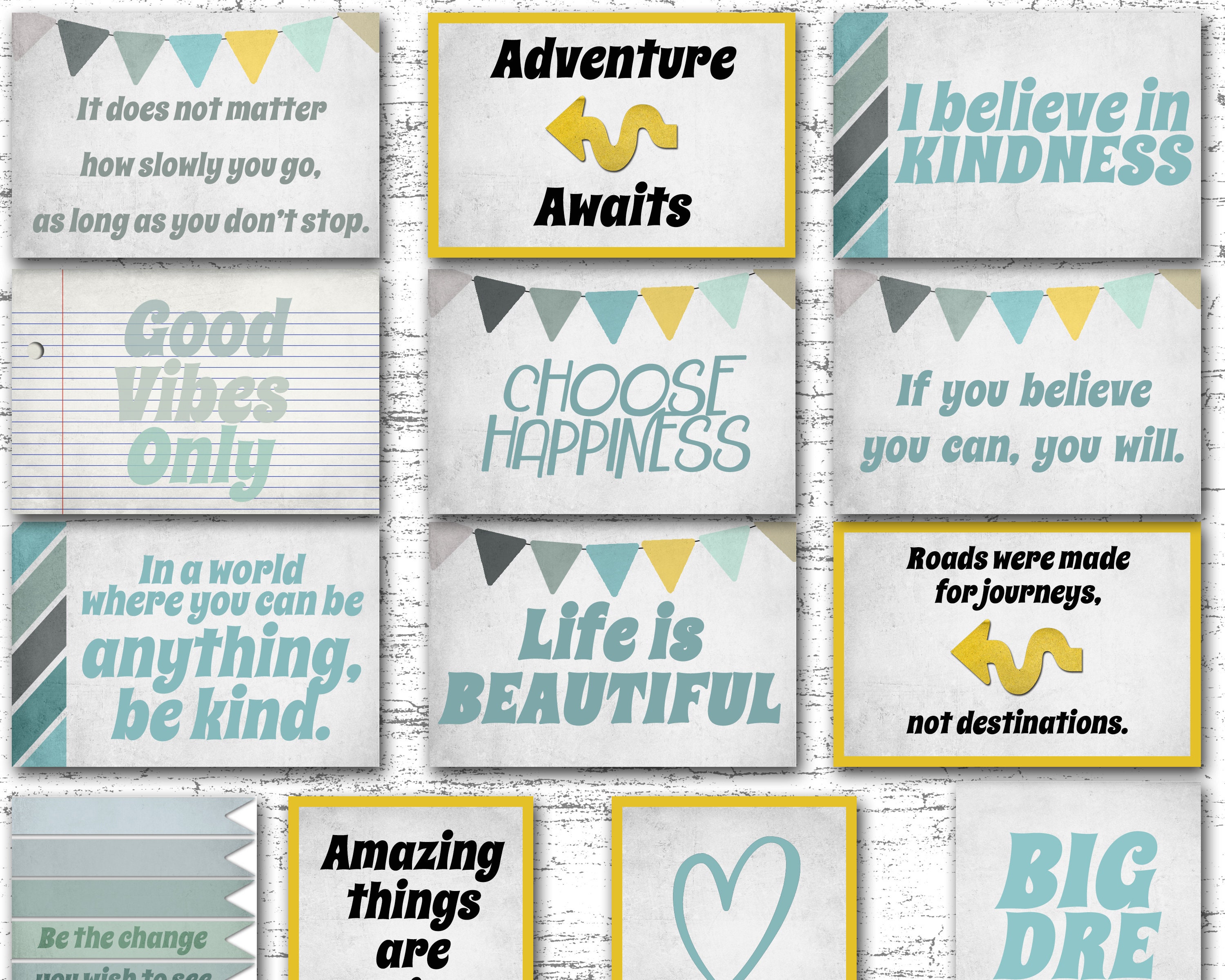 Printable Lunchbox Notes for Kids Positive Affirmation Cards | Etsy