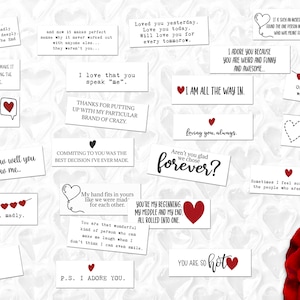 Little Love Notes, Reasons I Love You Mini Cards Husband, Boyfriend ...