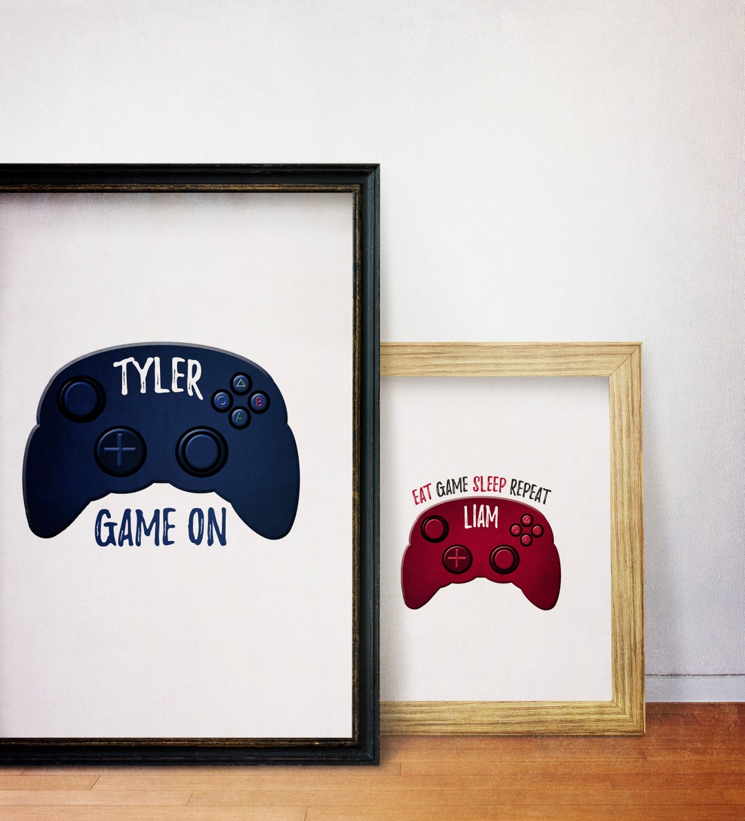 Personalized Video Game Controller Sign, Printable Nerd Decor for Teen ...