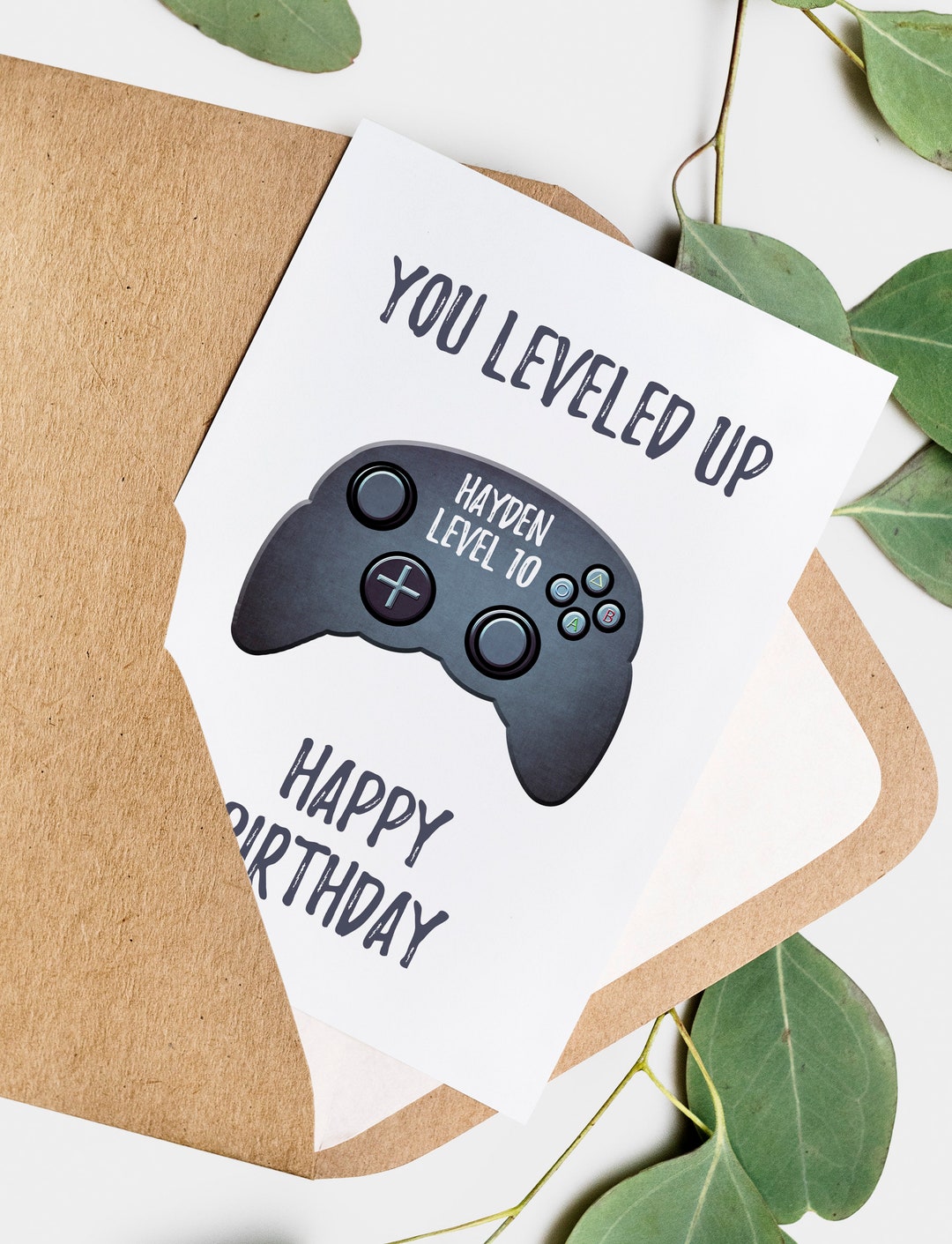 Personalized Video Game Lover Birthday Card for Boys, Printable Kids ...