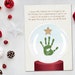 Christmas Handprint Printable, Snow Globe Craft for Kids, Personalized ...