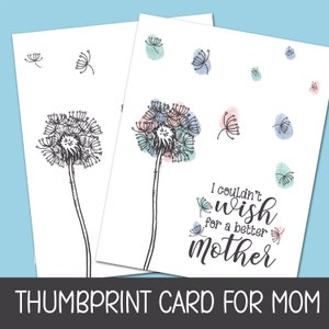 Mother's Day Dandelion Fingerprint Art, Kids DIY Handprint Craft ...