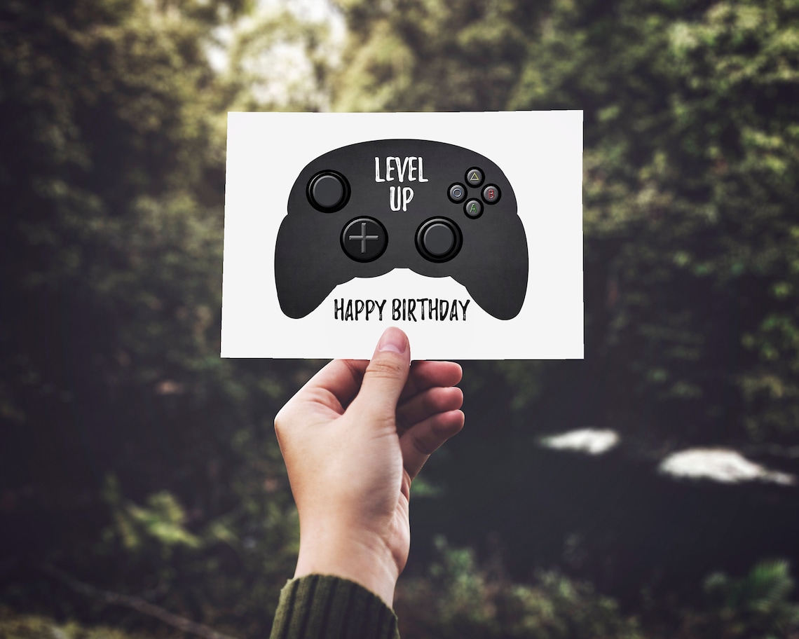 Printable Video Game Birthday Card for Gamers Instant - Etsy