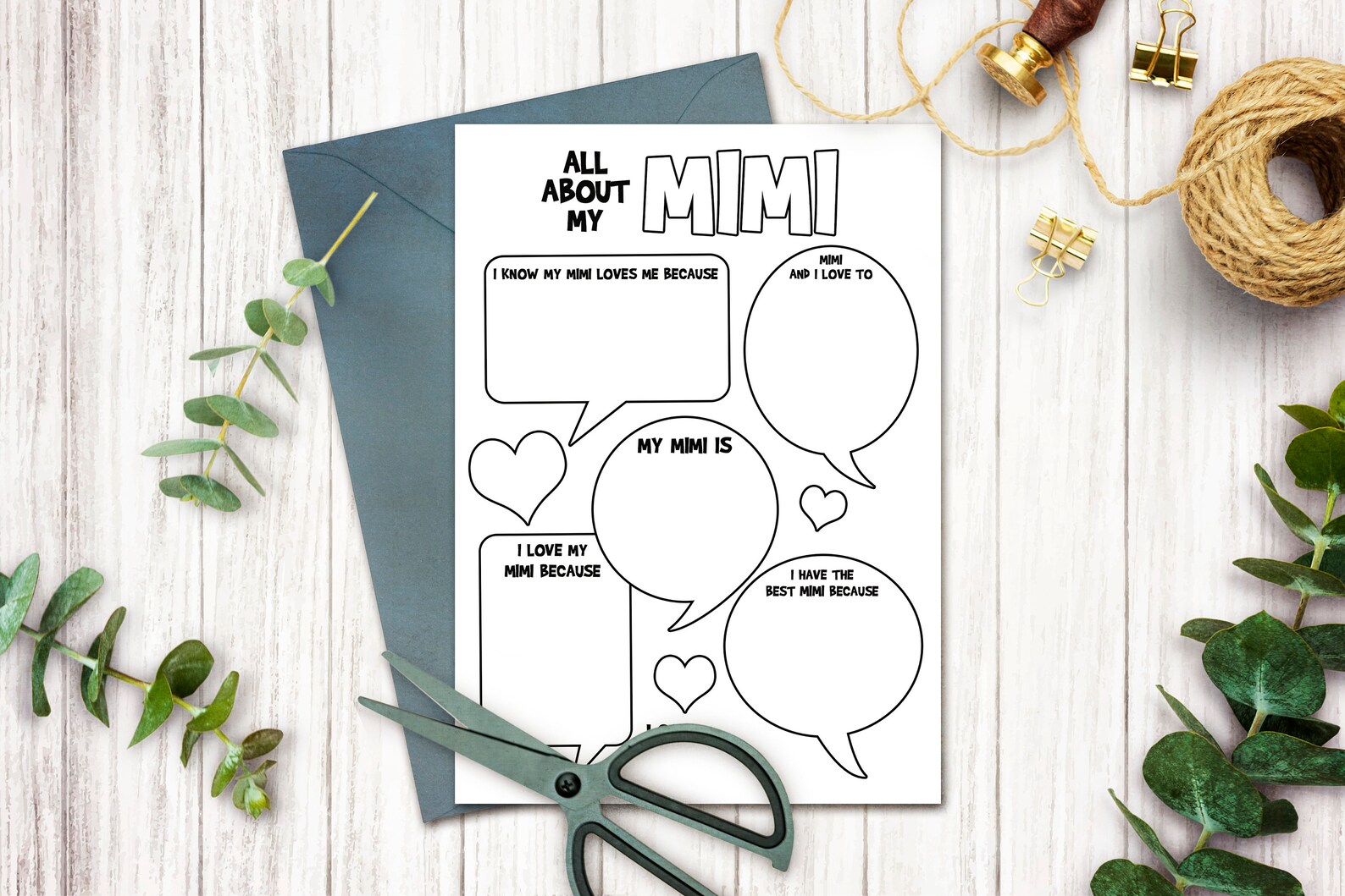 Printable Mimi Card Personalized Mothers Day Cards for Mimi - Etsy