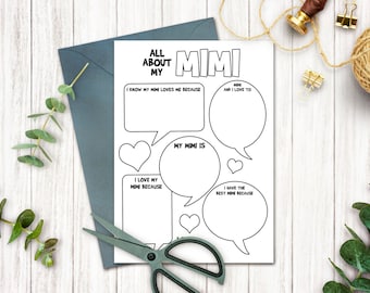 Mimi Birthday Card Printable - Etsy