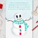 Christmas Thumbprint Art With Poem, Printable Snowman Craft for Kids ...