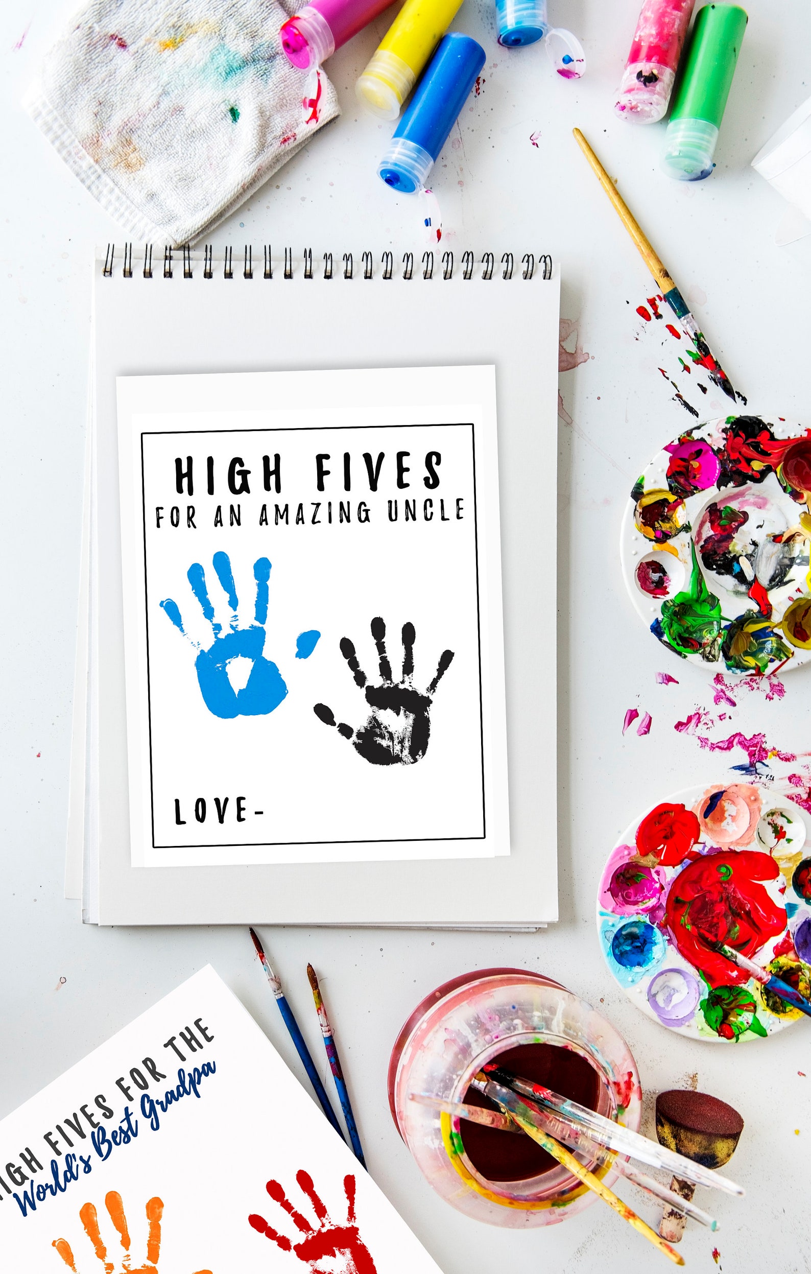 Uncle Birthday Gift From Niece Handprint Keepsake Art - Etsy Canada