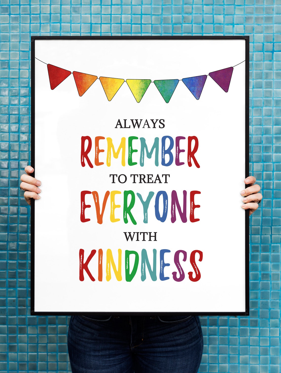Printable Kindness Poster for Kids Back to School Classroom - Etsy