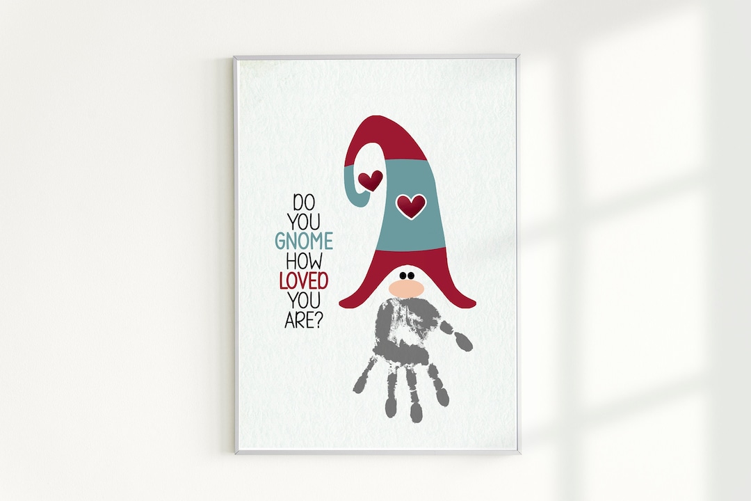 Printable Handprint Craft for Kids, Valentines Day Gift for Grandma ...