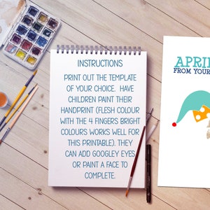 April Fools Day Craft, DIY Toddler Handprint Art, Homeschool Activity ...