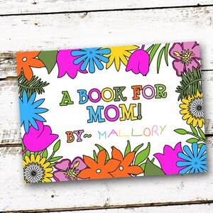 All About Mom Printable Book, Birthday Gift for Mommy, Kids Coloring ...