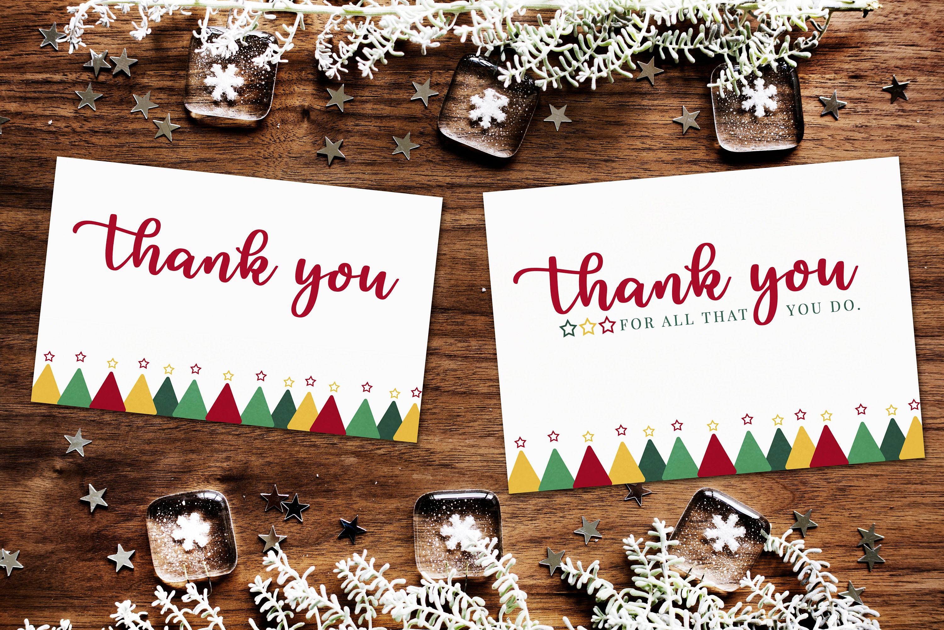 Instant Download Christmas Thank You Card for Teacher, Printable ...
