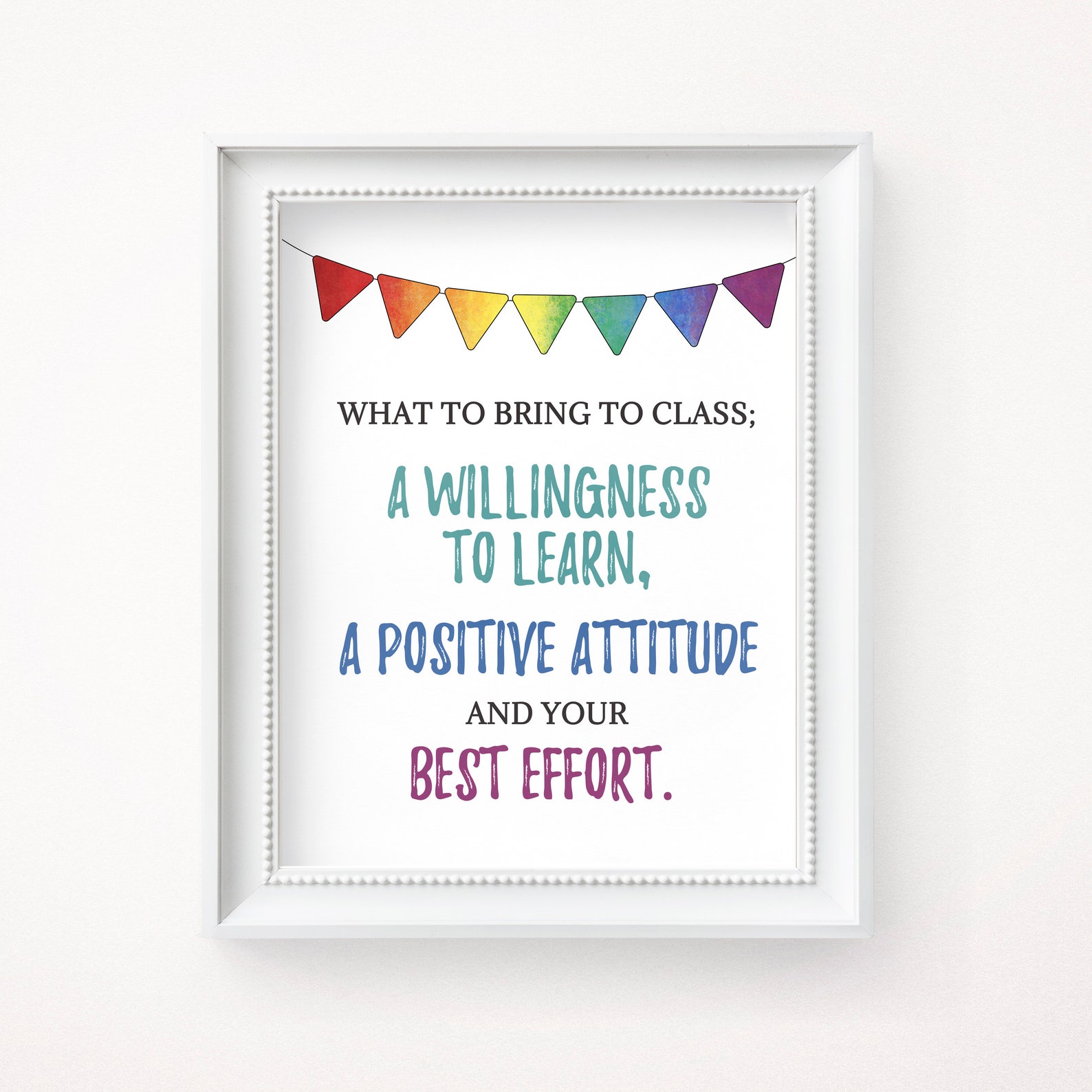 Inspirational Classroom Poster for Teachers Class - Etsy
