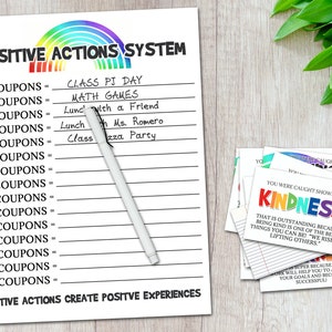 Printable Reward Cards for Kids, Good Behavior Coupons, Student ...