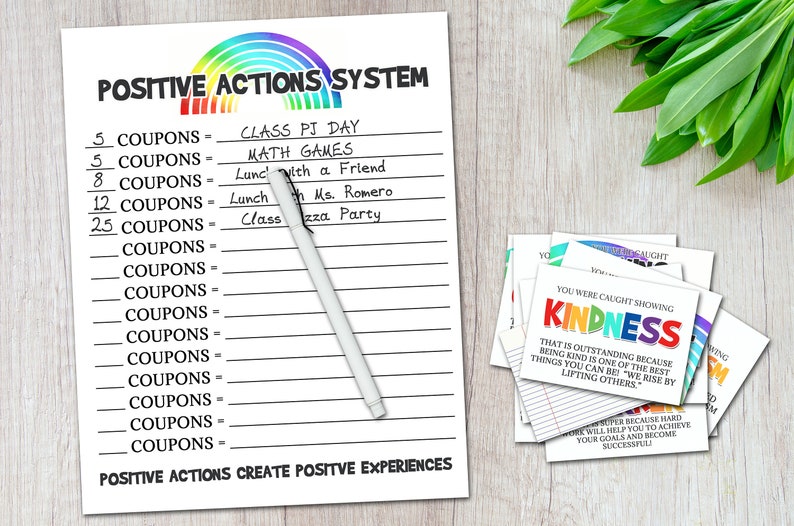 Printable Reward Cards for Kids Good Behavior Coupons | Etsy