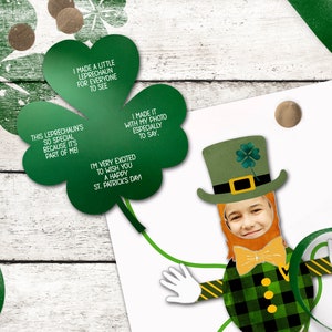 Leprechaun Photo Craft, Shamrock Poem, St. Patrick's Day Activity ...