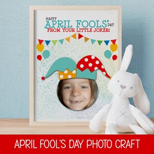 April Fools Photo Craft, DIY Toddler Art, Preschool Papercraft Activity ...