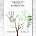 Personalized Handprint Art, Custom Fathers Day Gift Idea Dad, Printable ...