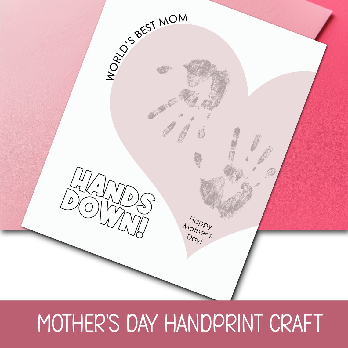 Mother's Day Handprint Art: DIY Gift for Mom (digital Printable) - Etsy