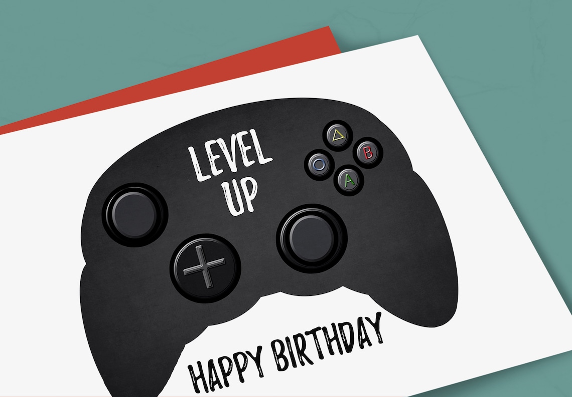 Printable Video Game Birthday Card for Gamers Instant - Etsy