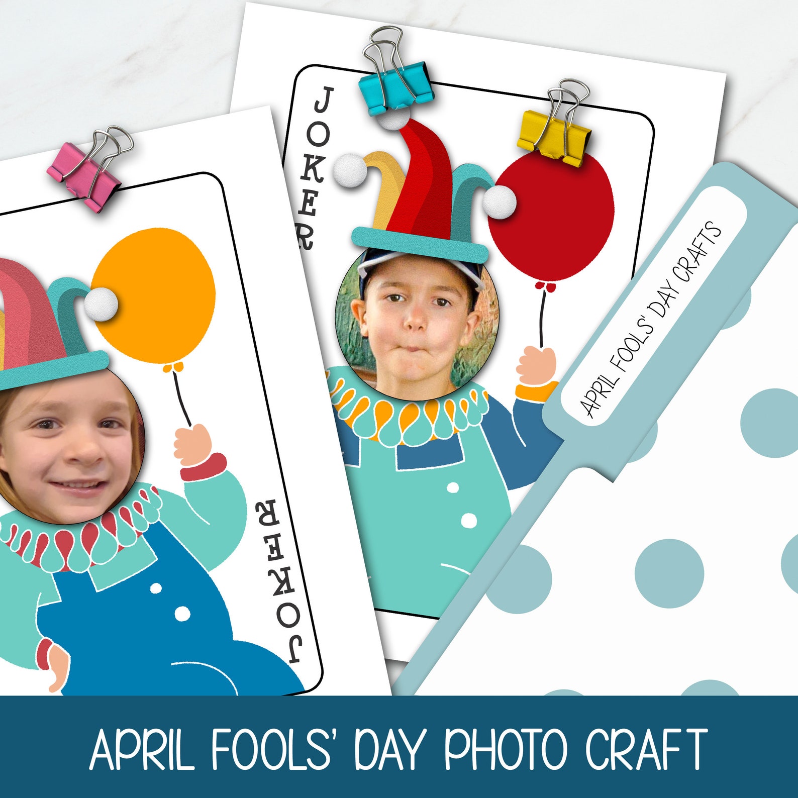 April Fools Day Prank DIY Kids Photo Craft Kit Instant - Etsy