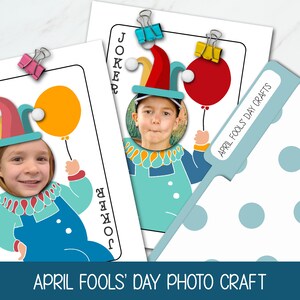 April Fools Day Prank, DIY Kids Photo Craft Kit, Instant Download ...