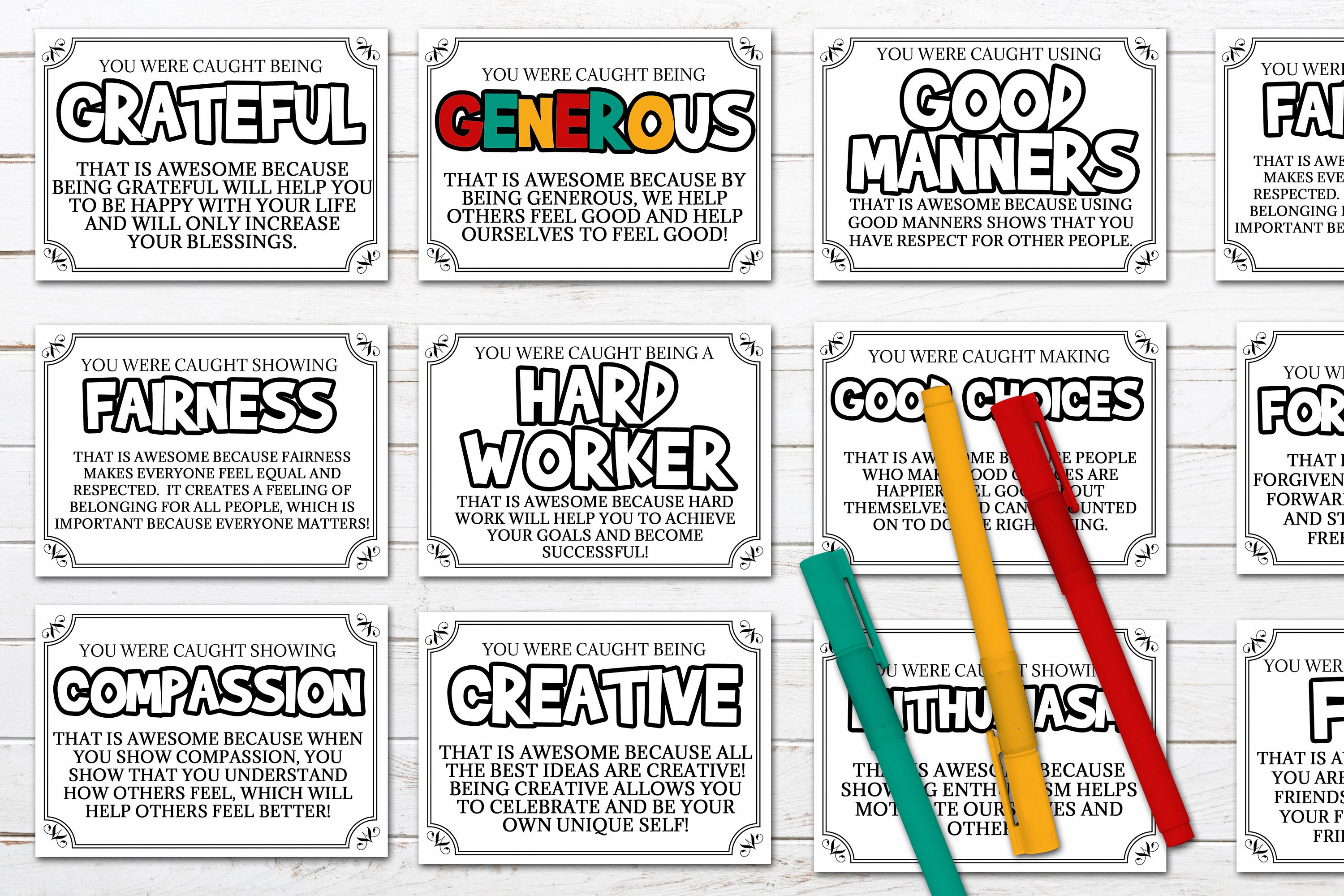 Printable Reward Coupons Positive Reinforcement for Kids | Etsy