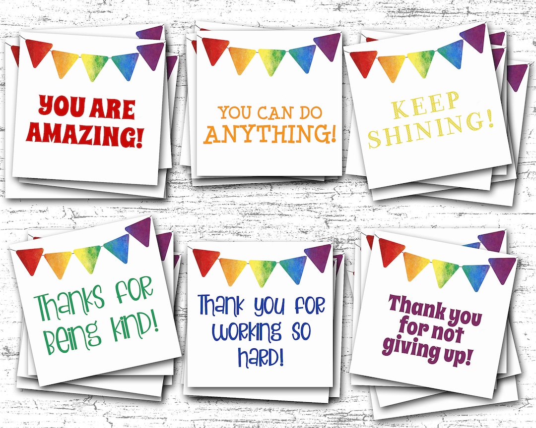 Printable Teacher Notes, Back to School Printable, Positive ...
