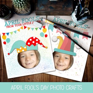 April Fools Photo Craft, DIY Toddler Art, Preschool Papercraft Activity ...