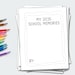 School Memory Album, End of Year Scrapbook for Students, 2025 Class ...