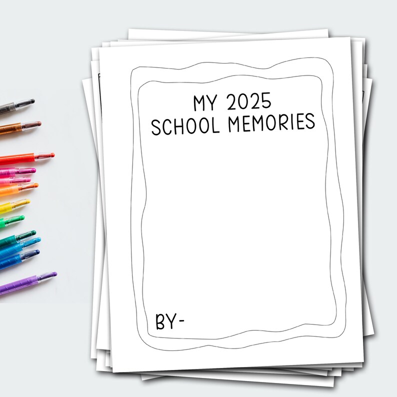 School Memory Album, End of Year Scrapbook for Students, 2025 Class ...