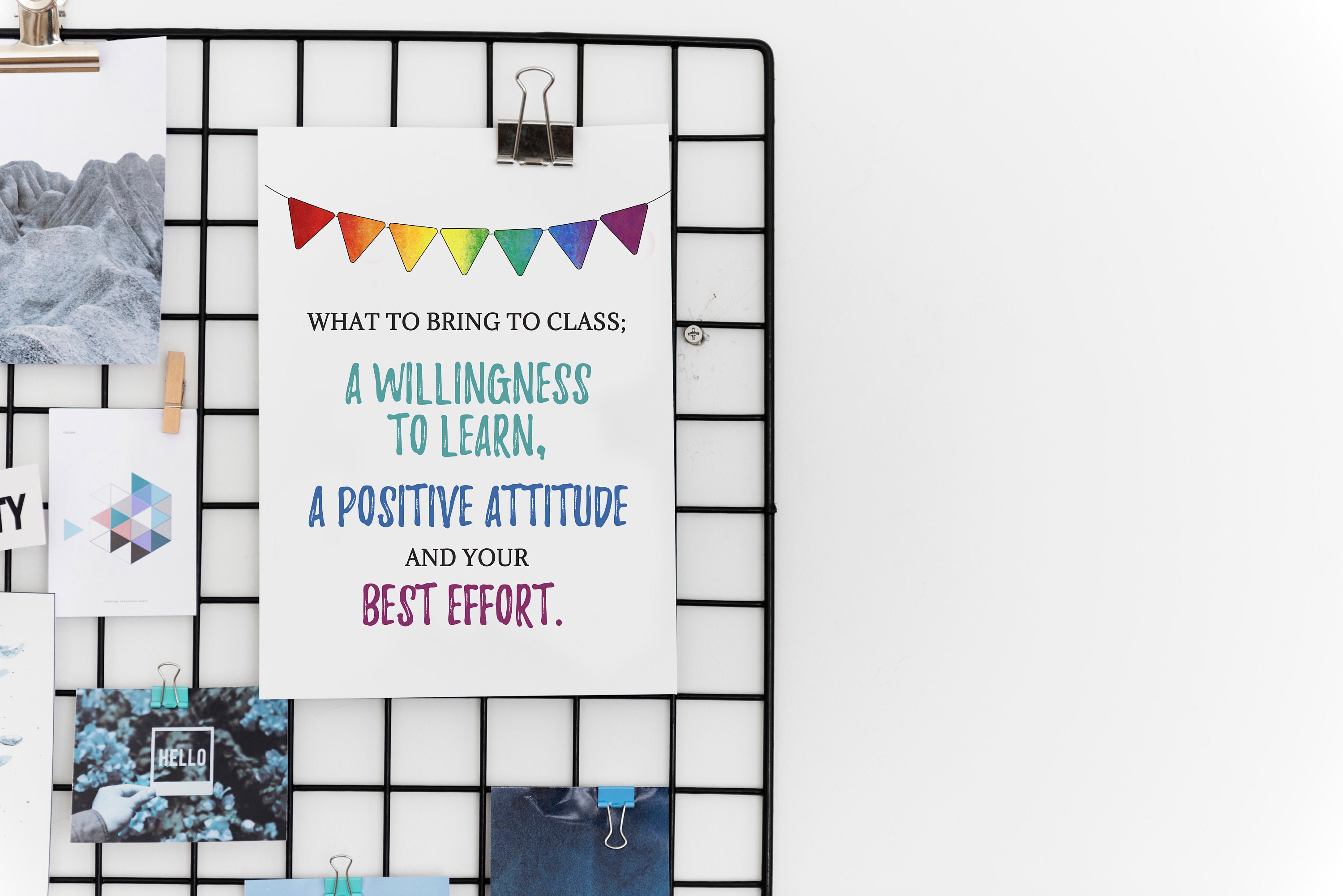 Inspirational Classroom Poster for Teachers Class - Etsy