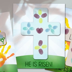 Easter Cross Craft, DIY Handprint Art, Homeschool Resource, April ...