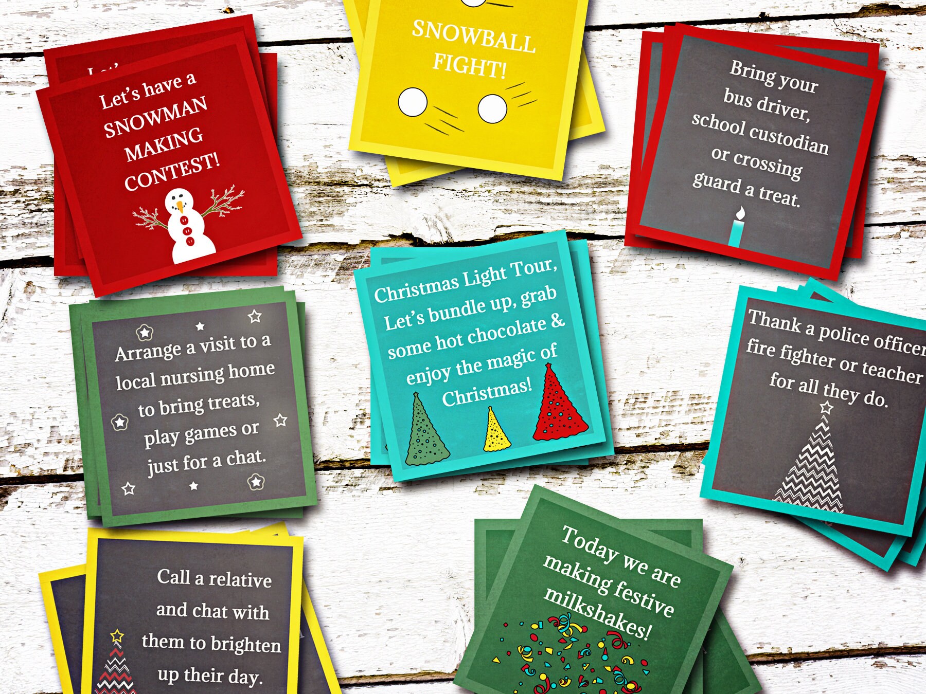 Random Acts of Kindness Cards Countdown to Christmas Small | Etsy Canada