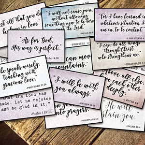 Printable Scripture Cards, Bible Journaling Printables, Prayer Pocket ...