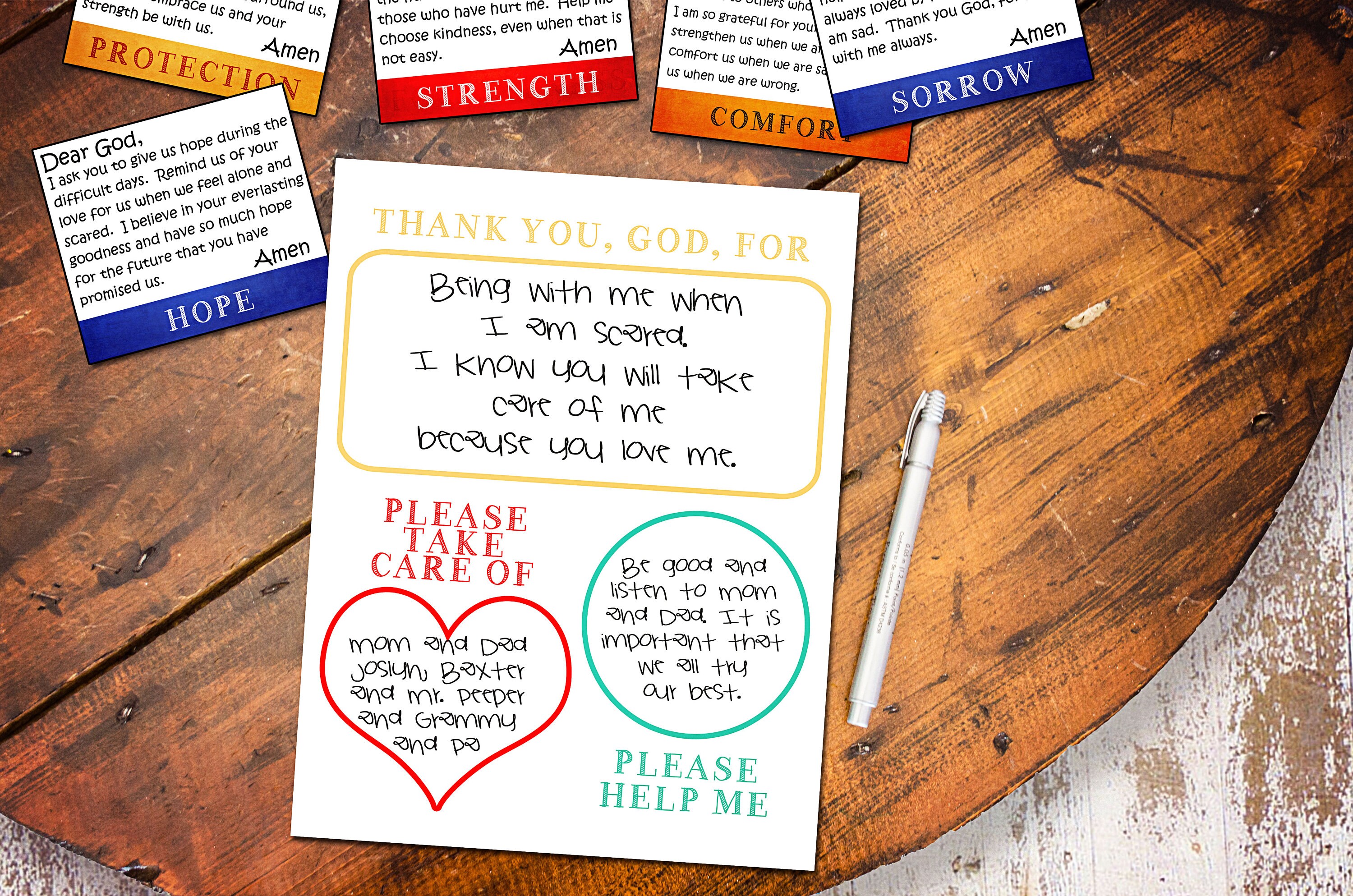 Printable Prayer Cards for Kids Bible Verse Memory Cards the - Etsy Canada
