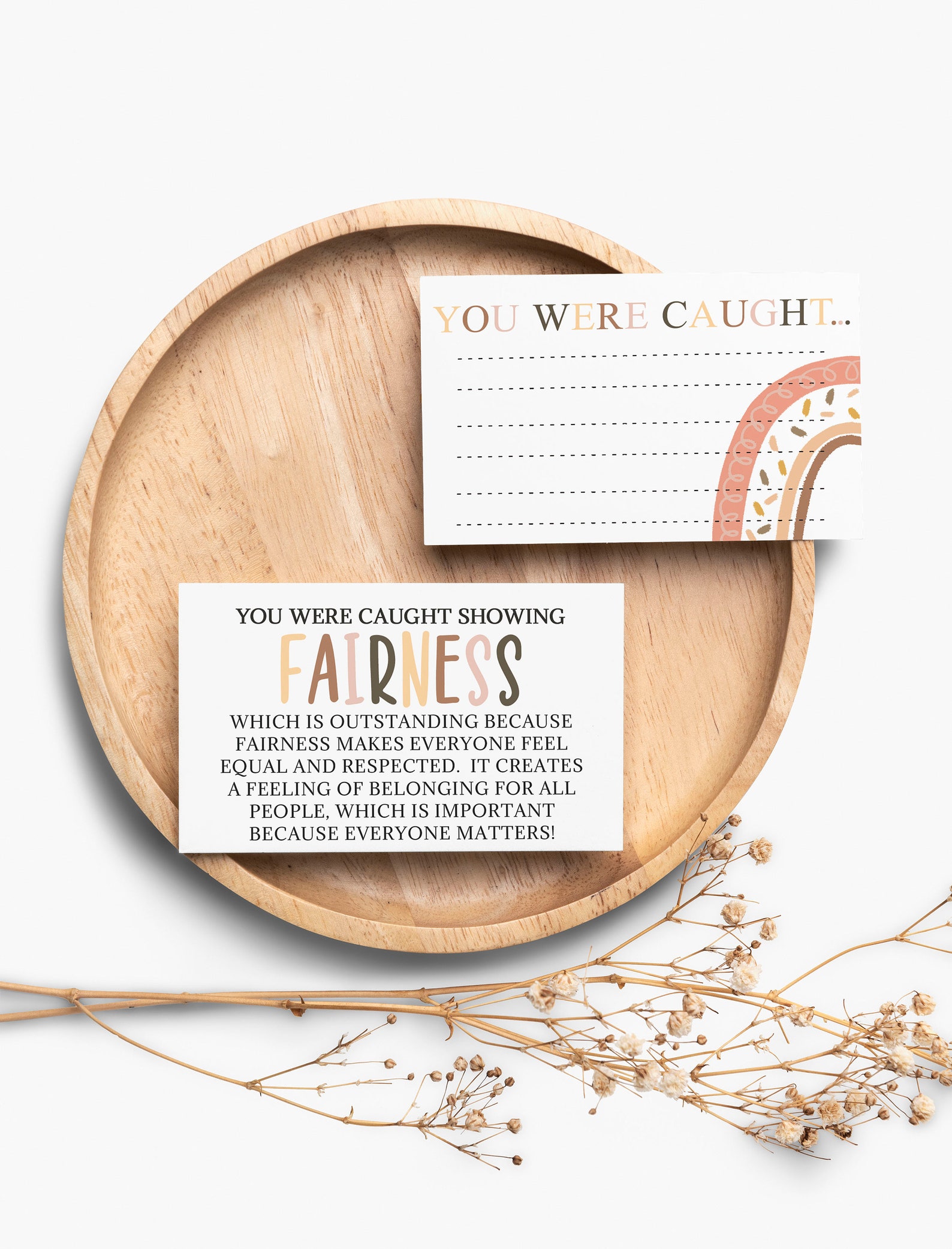 Printable Reward Cards You Were Caught Cards Good Behavior | Etsy Canada