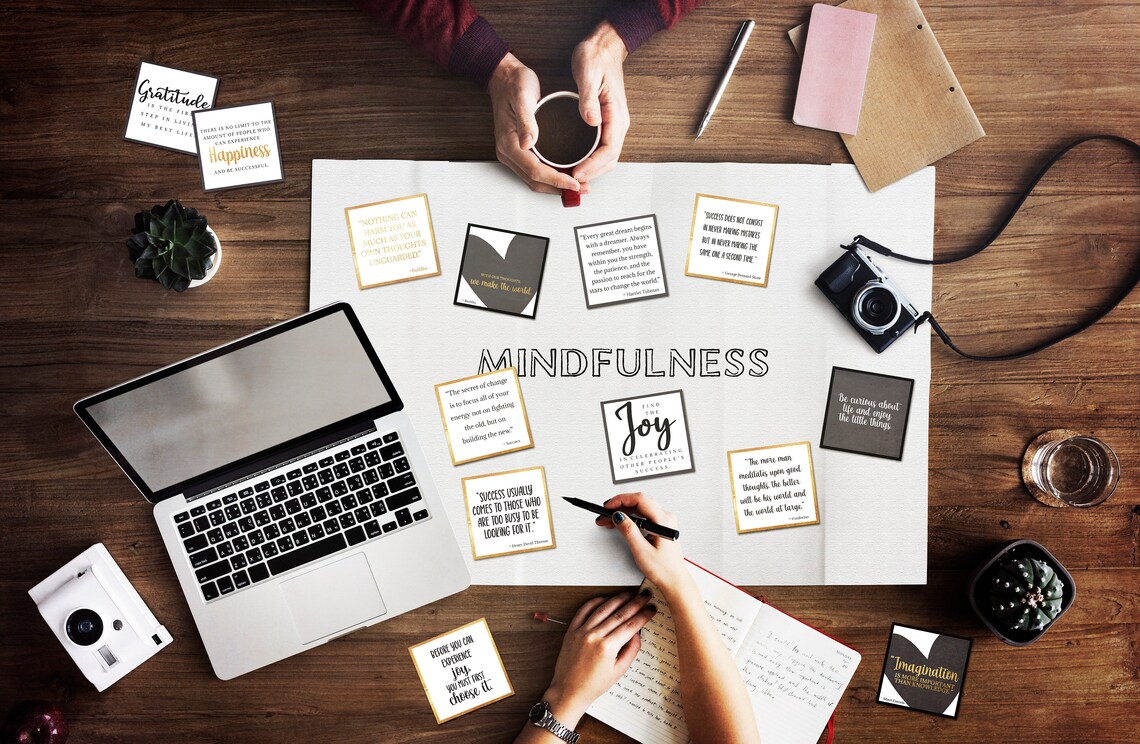 Vision Board Printables Planner Cards With Inspirational - Etsy