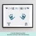 Printable Handprint Crafts for Kids, Daddy Fathers Day Gift From ...