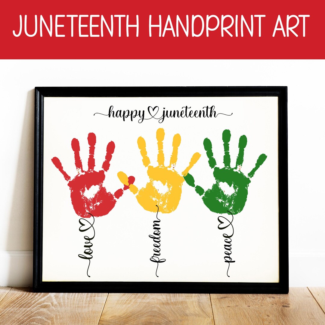 Juneteenth Handprint Art, DEI Inclusive Classroom Craft, Anti-racism ...