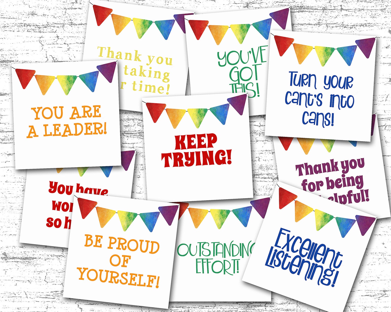 Printable Teacher Notes, Back to School Printable, Positive ...