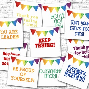 Printable Teacher Notes, Back to School Printable, Positive ...